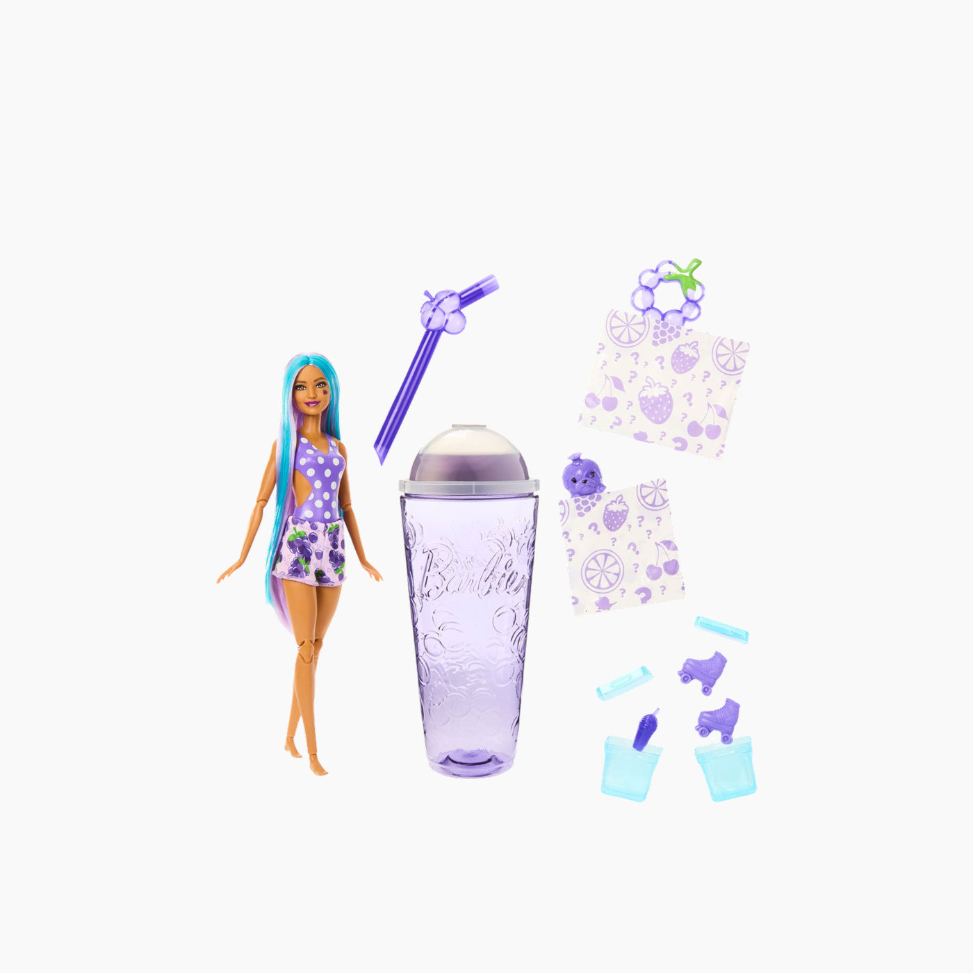 Mattel Barbie Pop Reveal Fruit Series Grape Fizz Doll – HUNA