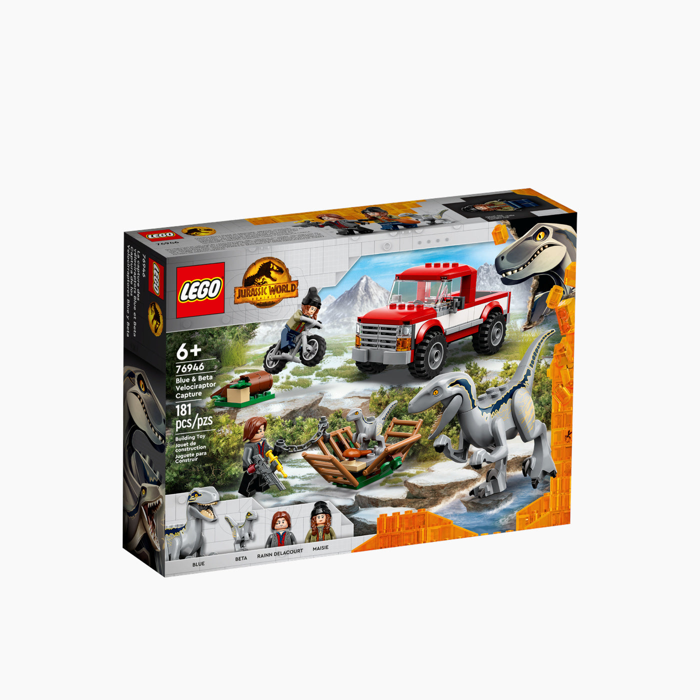 Lego Jurassic World Blue And Beta Velociraptor Capture – HUNA