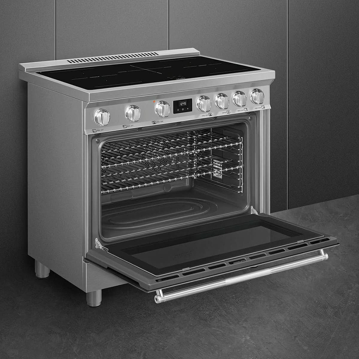 Efficient Smeg 90cm Gas Hob Cooker with Electric Oven – HUNA